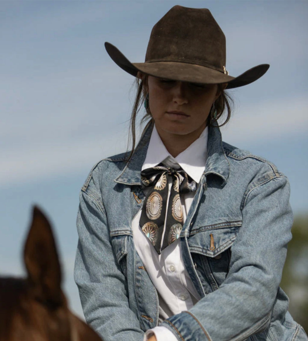 FW Big Concho Black – The Crystal Boot